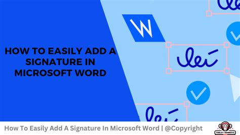 How To Add A Signature In Microsoft Word