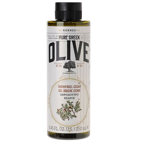 Гели для душа KORRES Гель для душа OLIVE & CEDAR – купить в Москве по ...