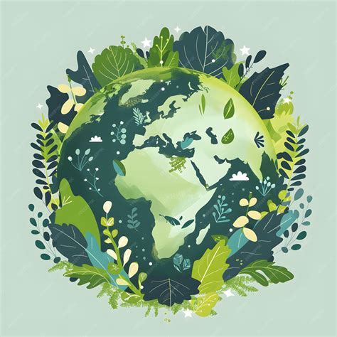 Concepto De Ecología Ilustración Vectorial Del Día Mundial Del Medio