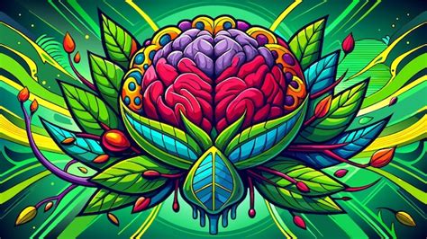 Sharp Brain Vector Illustration Premium Ai Generated Vector