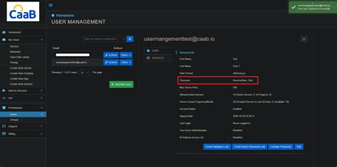 Assign User Time Zone Caab