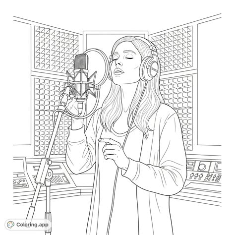 Vocal Coloring Pages Coloringapp