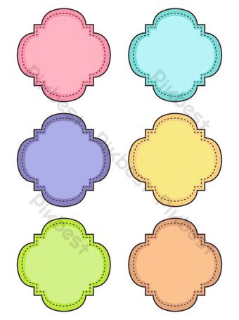 Lollipop Colorful Stereo Border Dialog Text Box PNG Images AI Free Download Pikbest