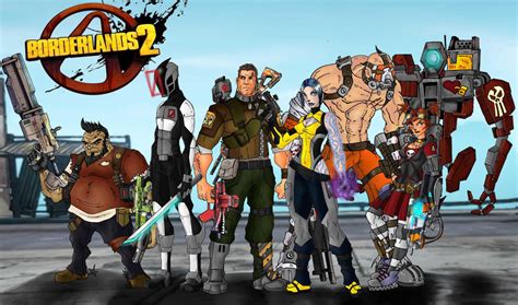 Borderlands 2 Vault Hunters By Mawnbak On Deviantart