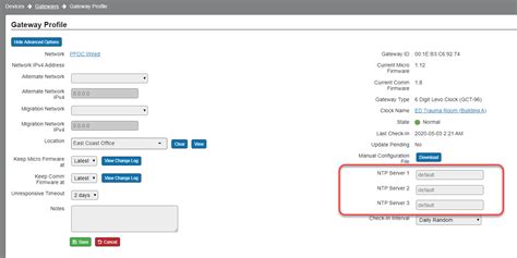 Update Clock Ntp Servers Time Source Primex Support