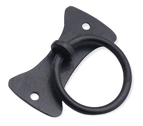 Spira Brass Flamingo Cabinet Ring Drop Pull 71mm X 64mm Black Antique Fc253