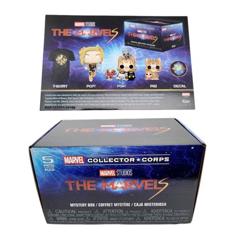 Funko Toys Funko The Marvels Marvel Collector Corps Box Set Pop Tee