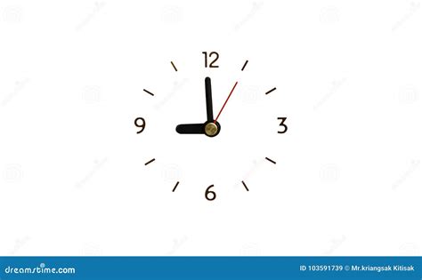The Clock Without Numbers Isolated Render Stock Illustration Illustration Of Timestamp Alert