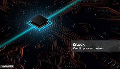 마더보드의 cpu 칩 중앙 컴퓨터 프로세서 cpu 개념 양자 컴퓨터 대용량 데이터 처리 데이터베이스 개념 미래형 마이크로칩