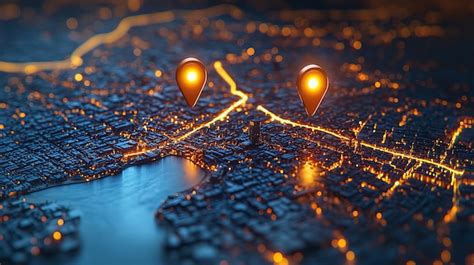 A Detailed Map Displaying A Specific Location For Navigation And