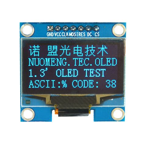 Oled 13 Inch Oled Module Blue 128x64 Iic Spi Sh1106
