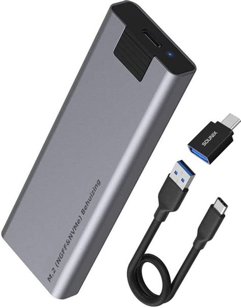 Sounix M 2 NGFF NVMe 2 IN 1 Behuizing Externe USB C SSD Behuizing Aluminum Bol Com