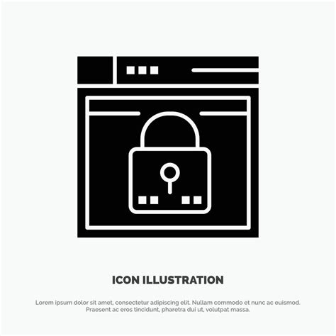 Login Secure Web Layout Password Lock Flat Color Icon Vector Icon Banner Template 13377843
