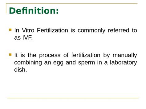 Objectives Introduction Etiology Of Infertility