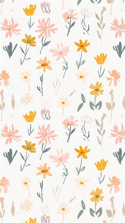 Cute Mini Flowers Illustration Wallpaper Premium Photo Illustration Rawpixel