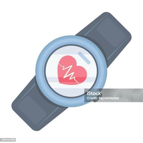 심장 박동 측정 스포츠 손목 시계입니다 선수에 대 한 조심 만화 스타일 벡터 기호 재고 일러스트 레이 션에 체육관 및 운동 단일 아이콘 기업 재무와 산업에 대한 스톡 벡터