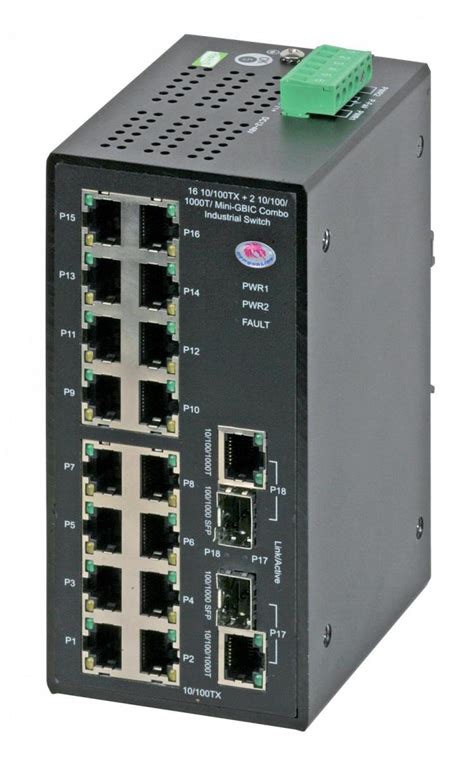 18 Port Managed Ethernet Switch EC 16TX 2FX EKS