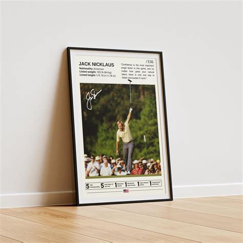 Jack Nicklaus Poster Golf Player T Golf Prints Golf Wall Art