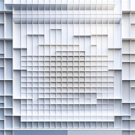 Premium Ai Image White Squares Full Screen