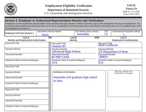 How To Fill Out The I 9 Form In 5 Steps [ Examples]