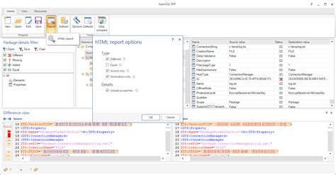 How To Compare Ssis Packages And Export Difference Results
