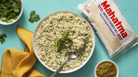 Salsa Verde Rice Recipe With White Rice Mahatma® Rice