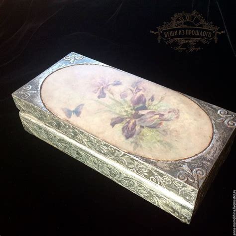 Купить Шкатулка для украшений Ирисы в серебре серебряный шкатулка для украшений шкатулка