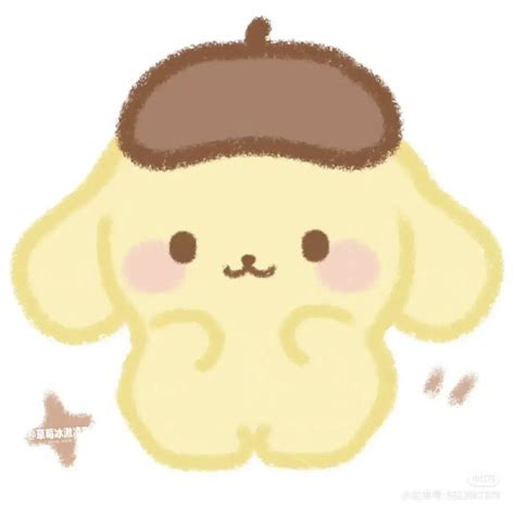 Pompompurin 💘 Lukisan Lucu Kartu Pop Up Kartu Lucu