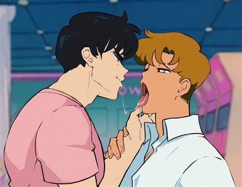Chiba Mamoru And Furuhata Motoki Bishoujo Senshi Sailor Moon Drawn By