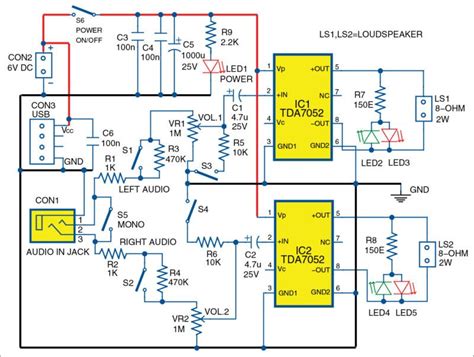 Stereo Amplifier Using Tda7052 Ic Full Project With Explanation