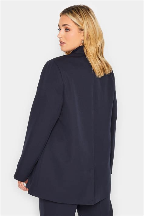 Yours Plus Size Navy Blue Military Blazer Yours Clothing