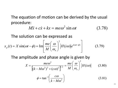 Chapter 3 Forced Vibration Of Single Degree Of Freedom System Pdf