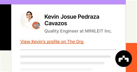Kevin Josue Pedraza Cavazos Quality Engineer At Minileit Inc The Org