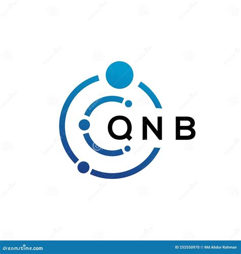 Qnb Letter Technology Logo Design On White Background Qnb Creative Initials Letter It Logo