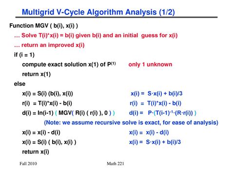 James Demmel Multigrid James Demmel Fall 2010 Math Ppt Download