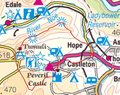 Journeys On Foot Hope Castleton Mam Tor Lose Hill