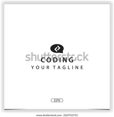 Chat Coding Programmer Logo Premium Elegant Stock Vector Royalty Free 2267512715 Shutterstock