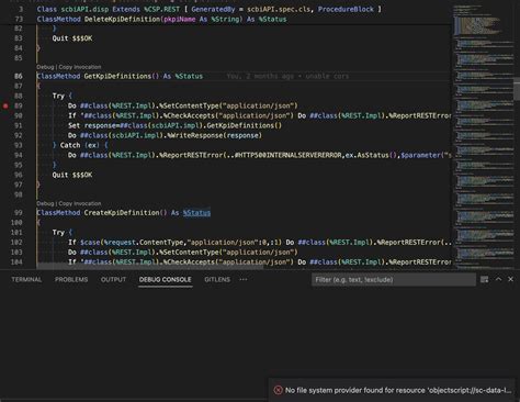 Debug REST Service Classes In Visual Studio Code Issue 521