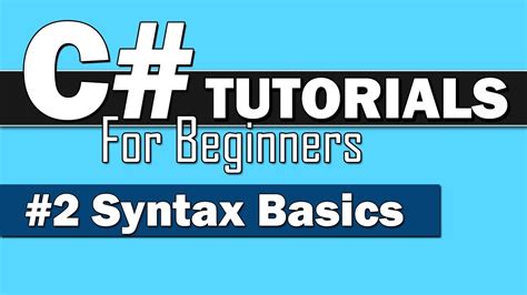 C Tutorial For Beginners 2 Syntax Basics Youtube