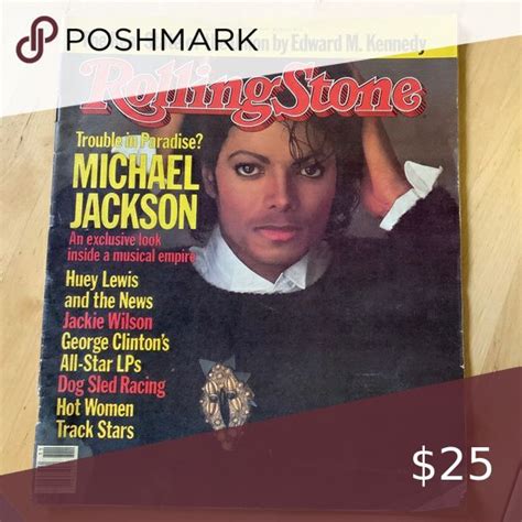 Michael Jackson Vintage Rolling Stone Magazine March 15th 1984