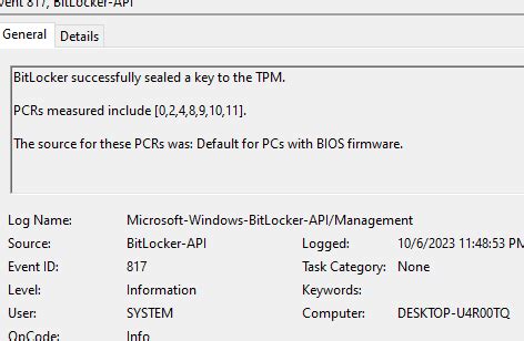Intune Bitlocker Silent Encryption Steven S Event Log