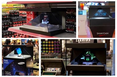 3d 홀로그램 피라미드 프로젝션 디스플레이 270도 광고 플레이어