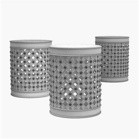 Beachcrest Home Gaynor Leaves Garden Stool 3d Model By Sta84