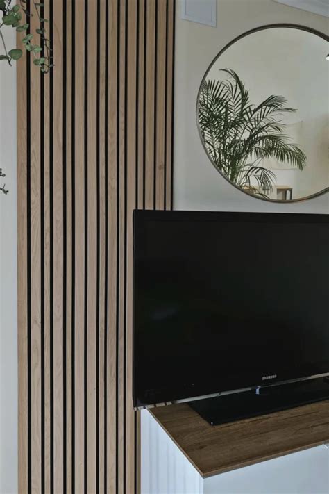 Acoustic Strip Panel Barcode Natural Oak Seinapaneelee