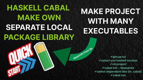 Haskell Cabal Quick Start 2 Make Lib Many Executables In One Project