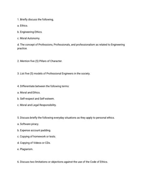 ethics pasco questions and answers pdf