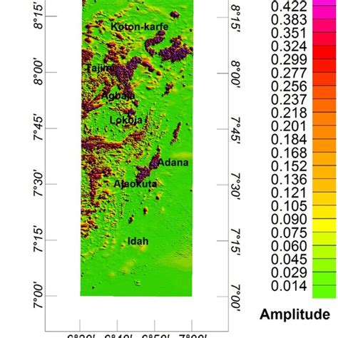 Analytical Signal Map Of Study Area Download Scientific Diagram