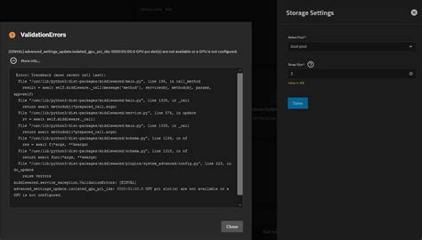 Validation Error Gpu Removal Truenas Community