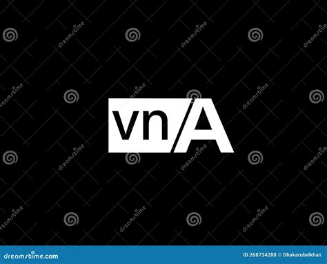 Vna Logo And Graphics Design Vector Art Icons Isolated On Black