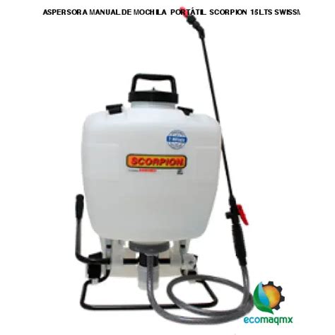 Ecomaqmx Aspersora Manual De Mochila PortÁtil Scorpion 15 Lts